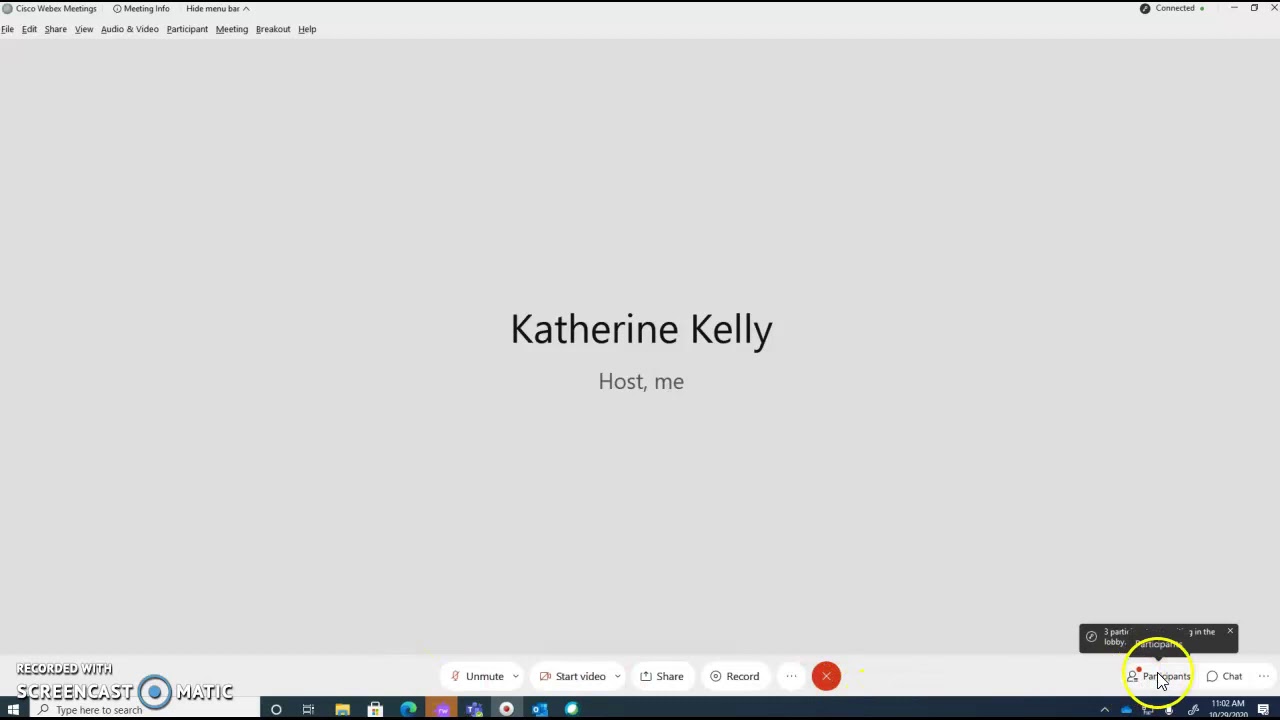 Webex - Locking Meetings and using a Lobby - YouTube
