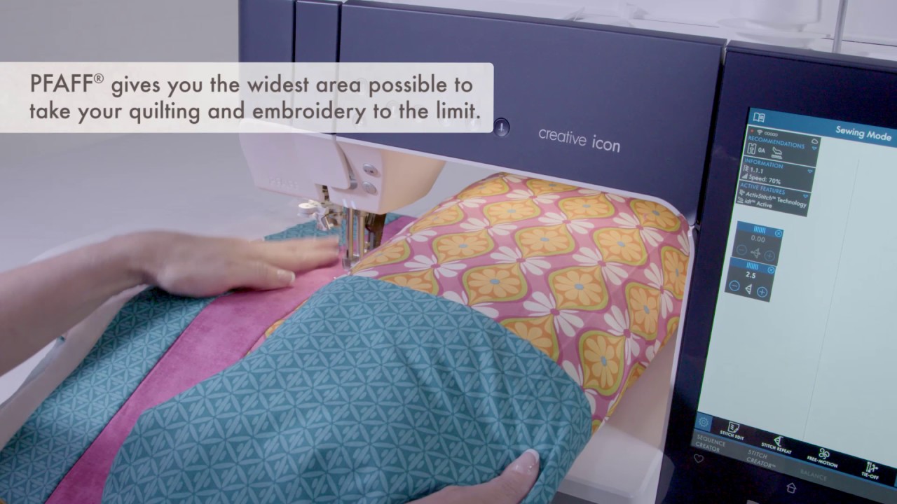 Biggest & Brightest Workspace | PFAFF® creative icon™ sewing and ...