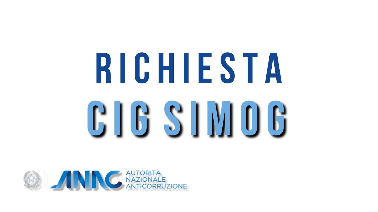 PROCEDURA PER RICHIEDERE CIG SIMOG - YouTube