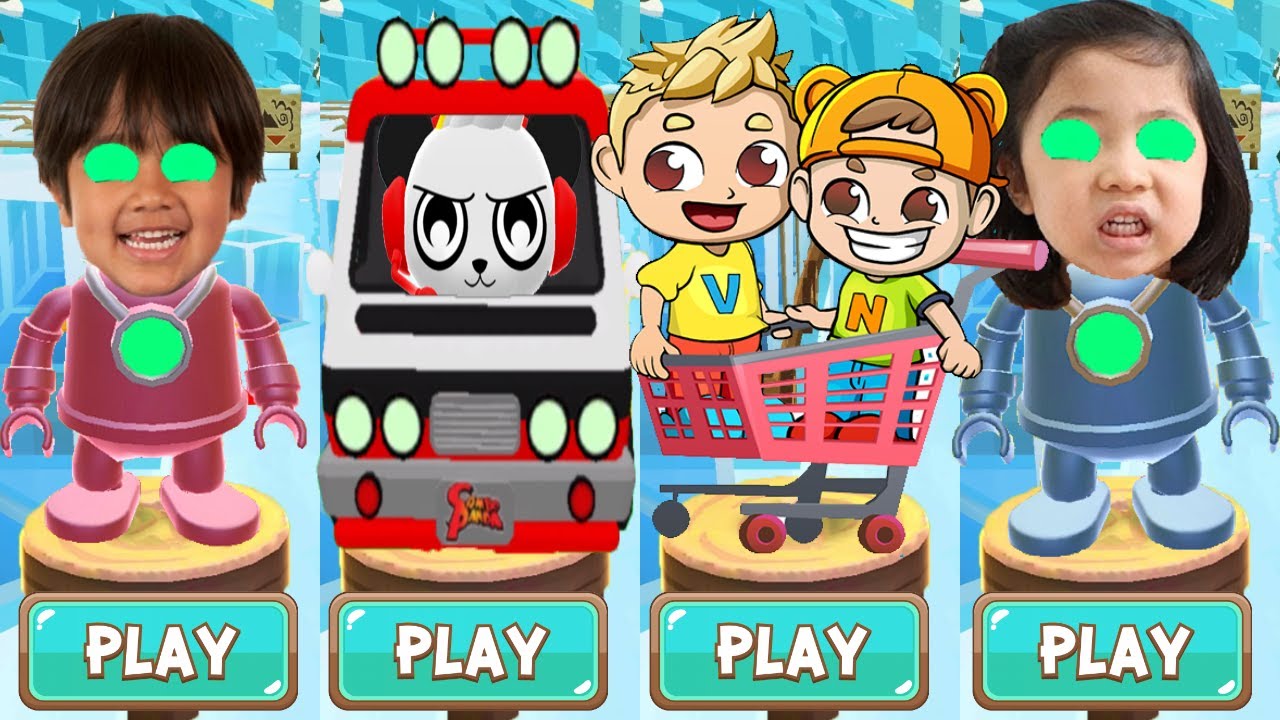 Tag with Ryan Kaji Family Robot Costumes vs Vlad and Niki Run vs Combo ...
