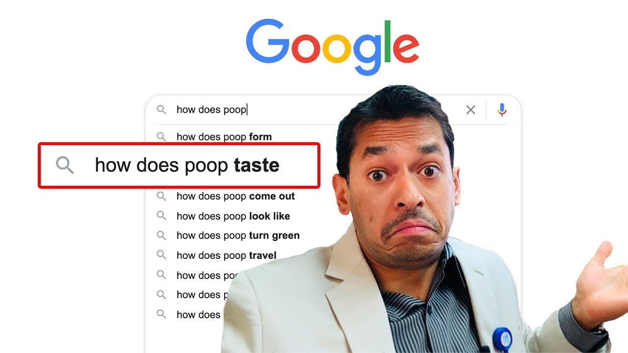 Poop Autocomplete | How Does POOP TASTE?! | GI Doctor Reacts - YouTube