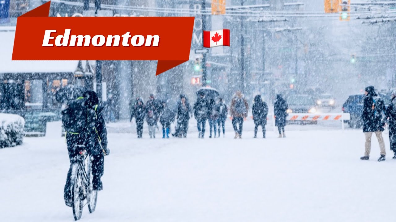 Edmonton Canada Snow ️ | Snowfall ️ Extreme Cold | Canada Life ...