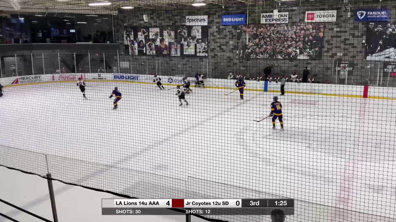 Jr Coyotes 12u SD vs LA Lions 14u AAA - YouTube