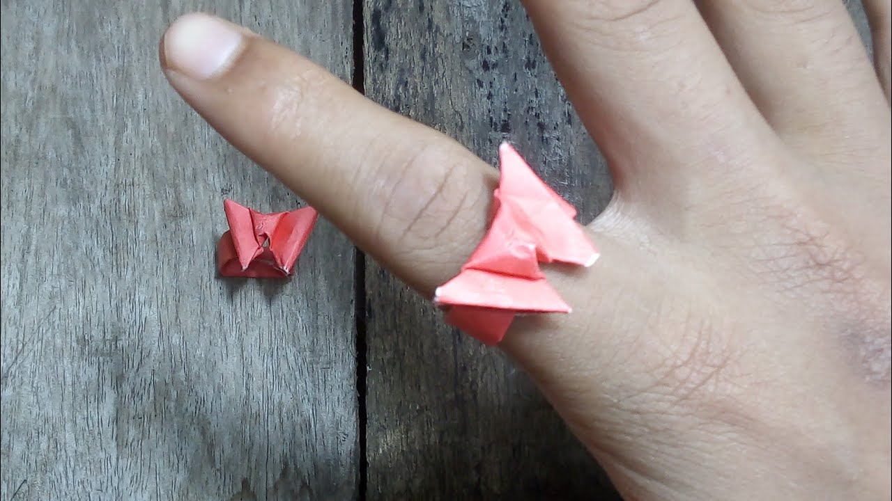 Origami Butterfly Ring YouTube origami-butterfly-ring-youtube
