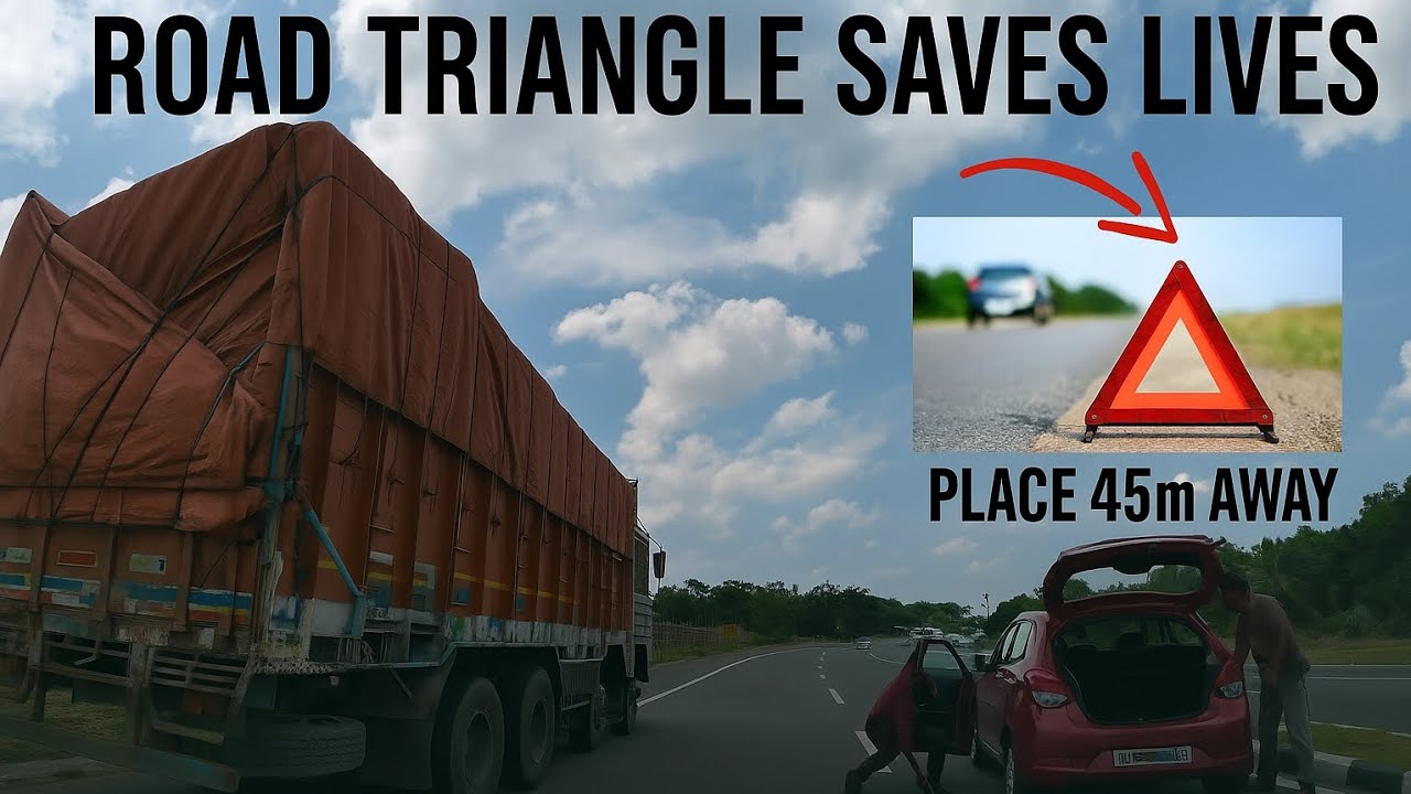 Road triangle = Live saver. Do this first during a breakdown - YouTube