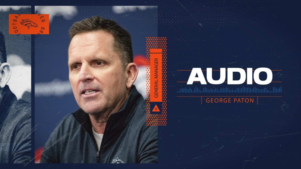 GM George Paton on Broncos' initial 53-man roster: 'We're encouraged by ...