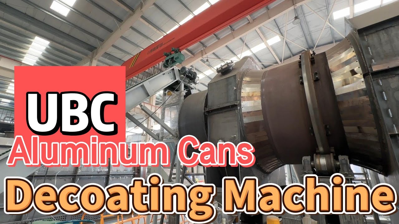 Scrap UBC Aluminum Cans Decoating Machine - YouTube