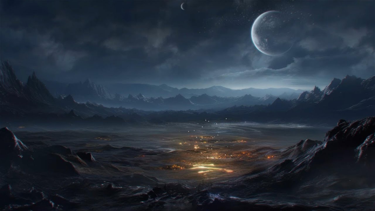 Cozy Peaceful Sounds with beautiful Moon Ambience| Perfect for Sleep ...