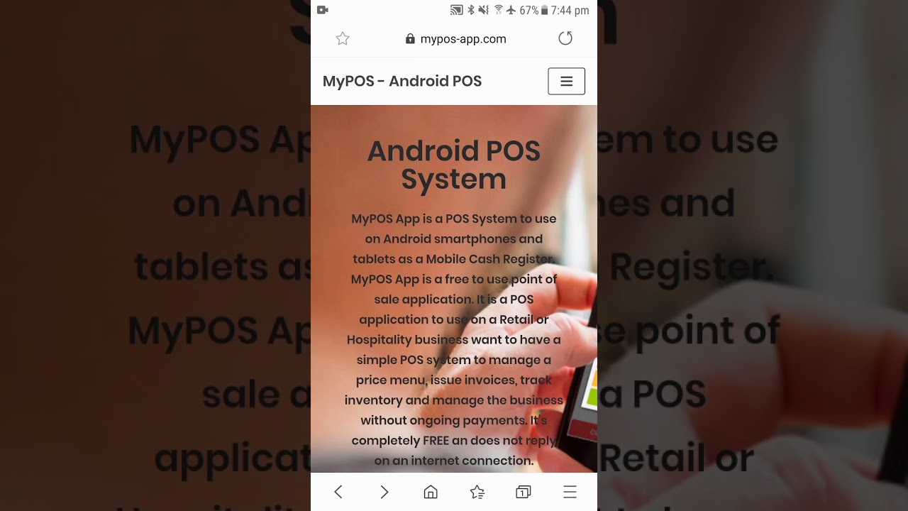Introduction to MyPOS App - Free Android POS App - YouTube