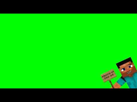 MİNECRAFT GREEN SCREEN ABONE OL LİKE AT ANİMASYONU
