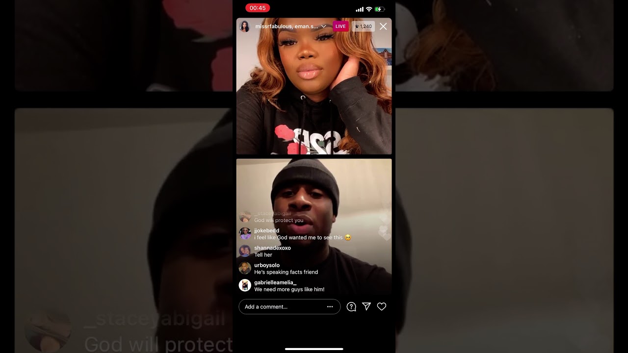 MISS R FABULOUS RECEIVES GREAT ADVICE ON INSTAGRAM LIVE - YouTube