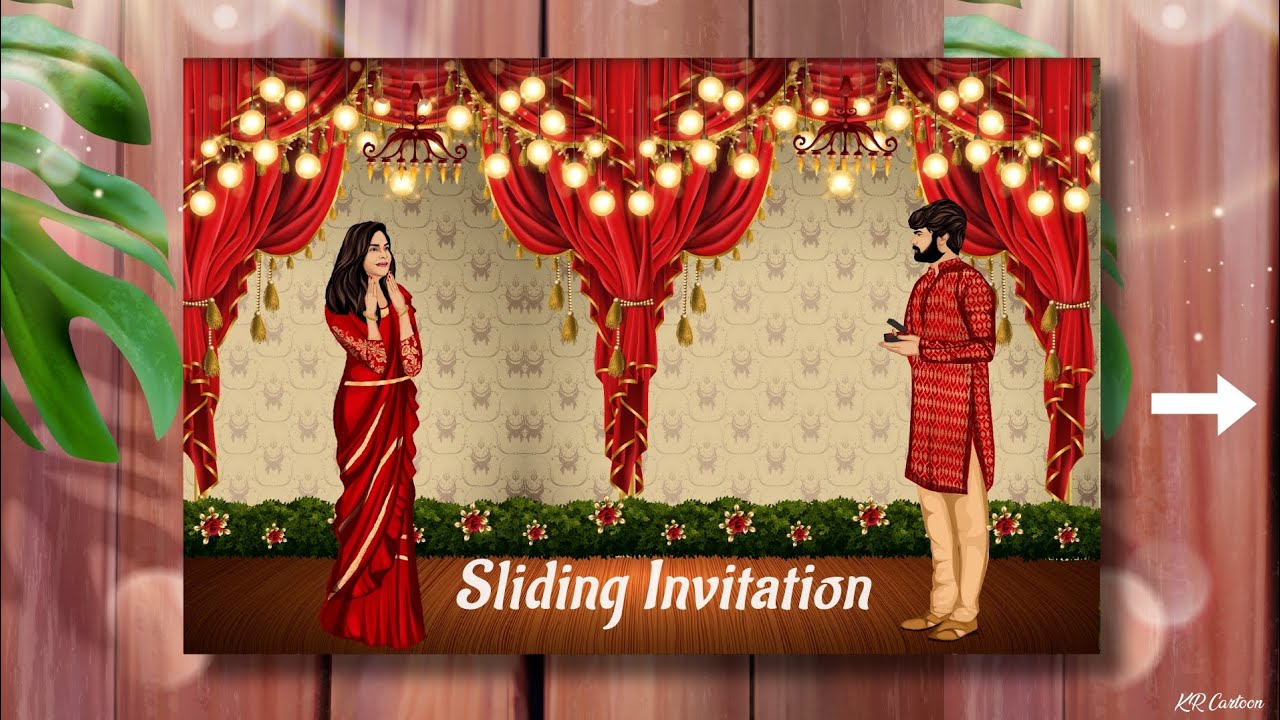 Sliding Invitation cards | Digital Version - YouTube