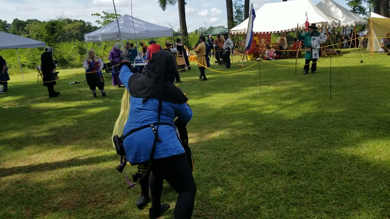 Queen's Rapier Champion Tourney Aug 2021 JG V Marta - YouTube