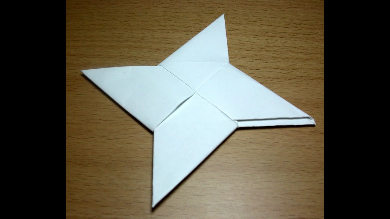 How to do origami/ ninja star - YouTube