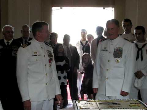 10 of 10 - U.S. Navy - Change of Command - Cutting of the Cake - YouTube