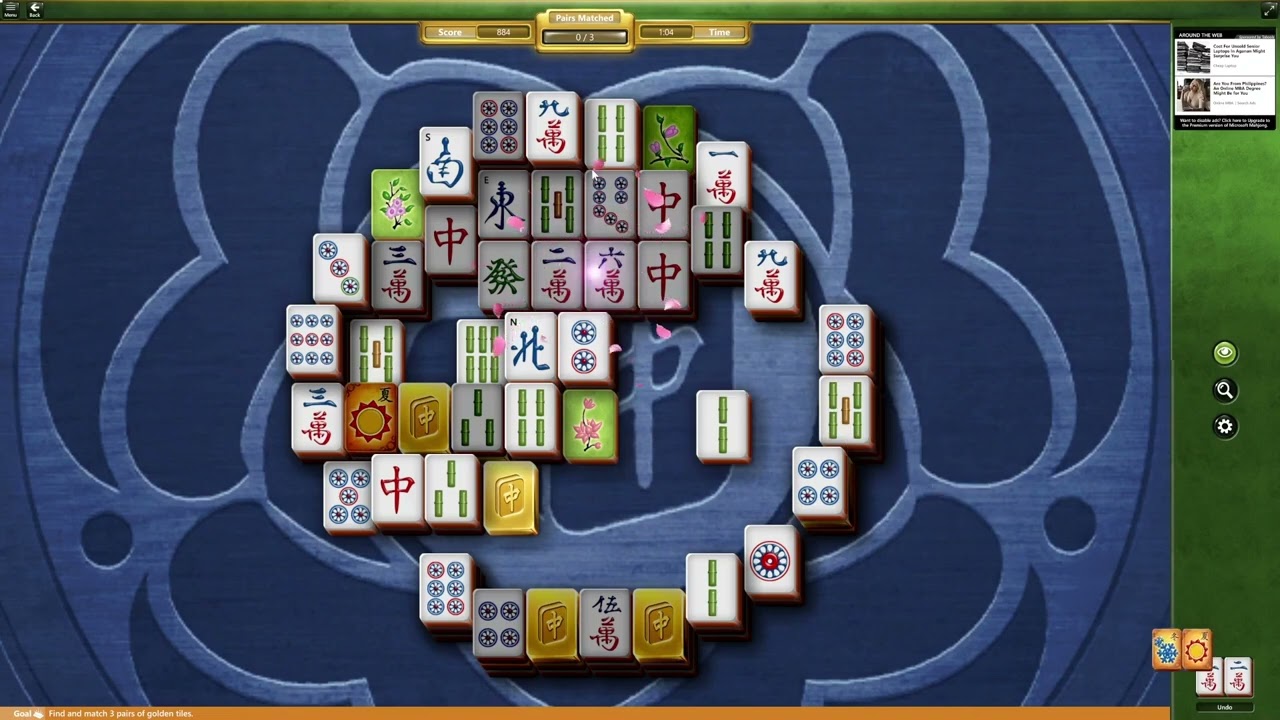Microsoft Mahjong Daily Challenge September 5th 2022 | Golden Tiles ...