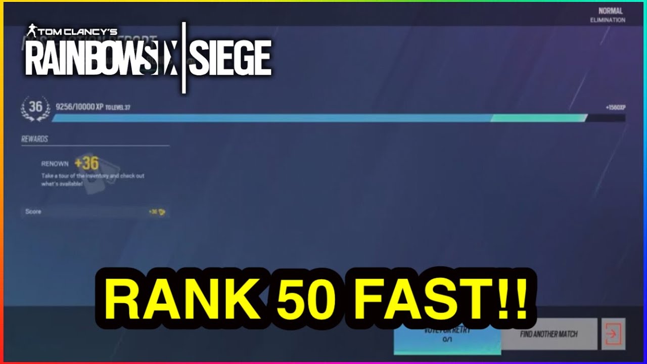 *NEW* UNLIMITED XP GLITCH IN RAINBOW SIX SIEGE OCTOBER 2022 | RANK 50 ...