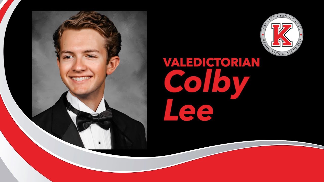 Kathleen Senior High Valedictorian | Colby Lee - YouTube