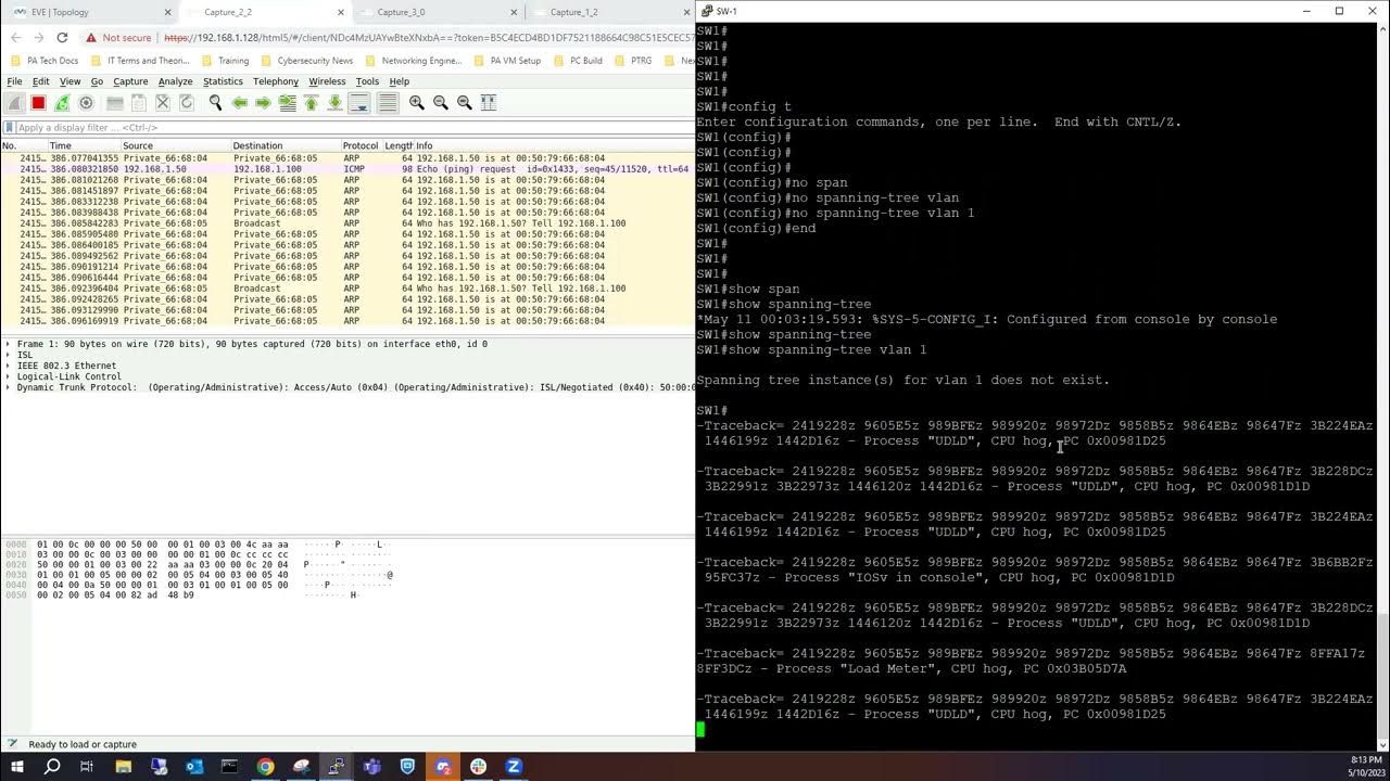 Tech of Color - STP (Spanning Tree Protocol) Fundamentals - Part 2 - LETS BREAK STP!!!!!! LOOP ...