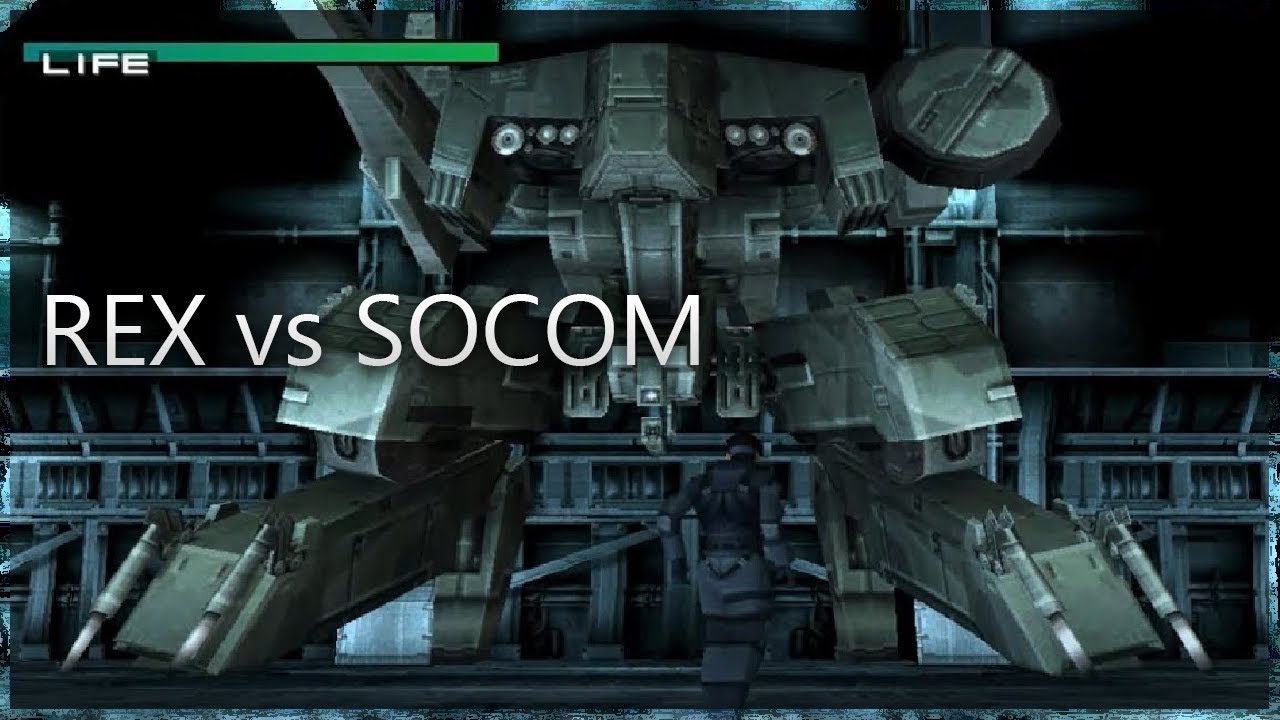 Defeating Metal Gear REX with a SOCOM pistol | MGS - YouTube