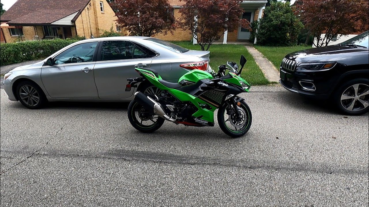 2020 lowered ninja 400 First Ride - YouTube