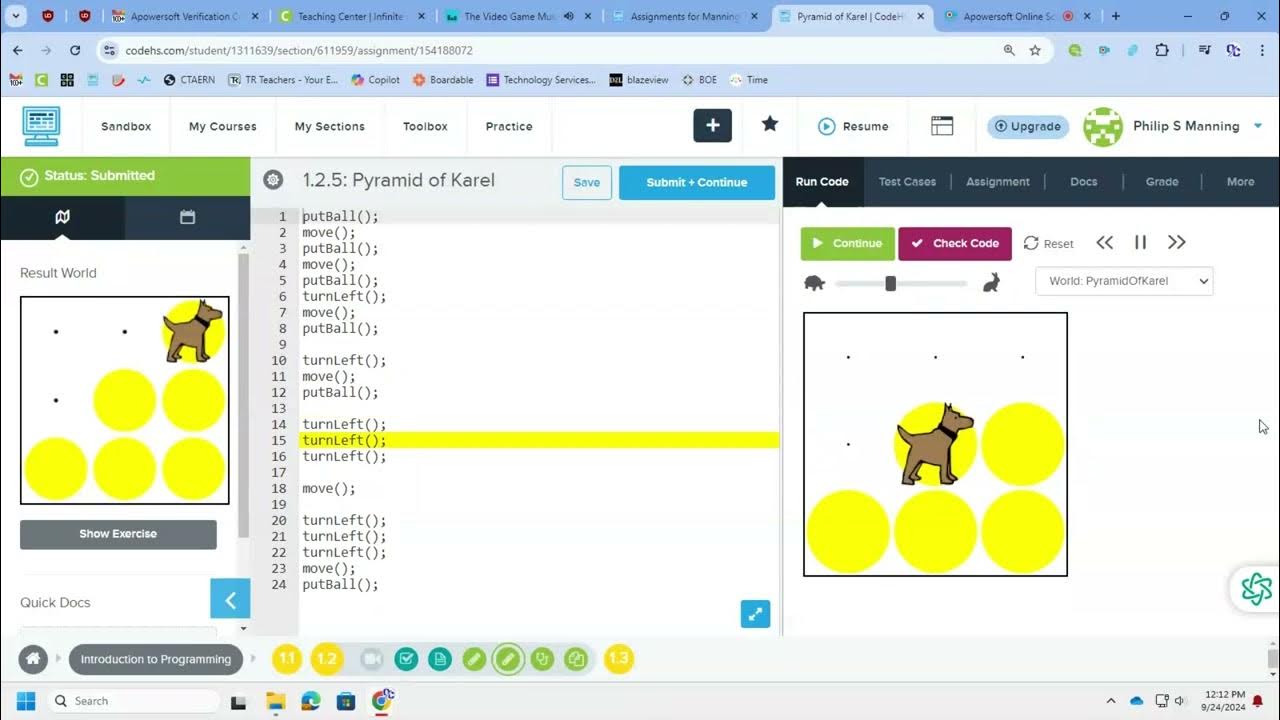 CodeHS 24-25 Programming with Karel Unit 1 Solutions - YouTube