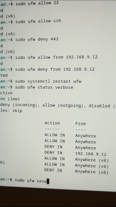 UFW Firewall: How to Install, Configure, and Use It on Ubuntu/Debian - YouTube