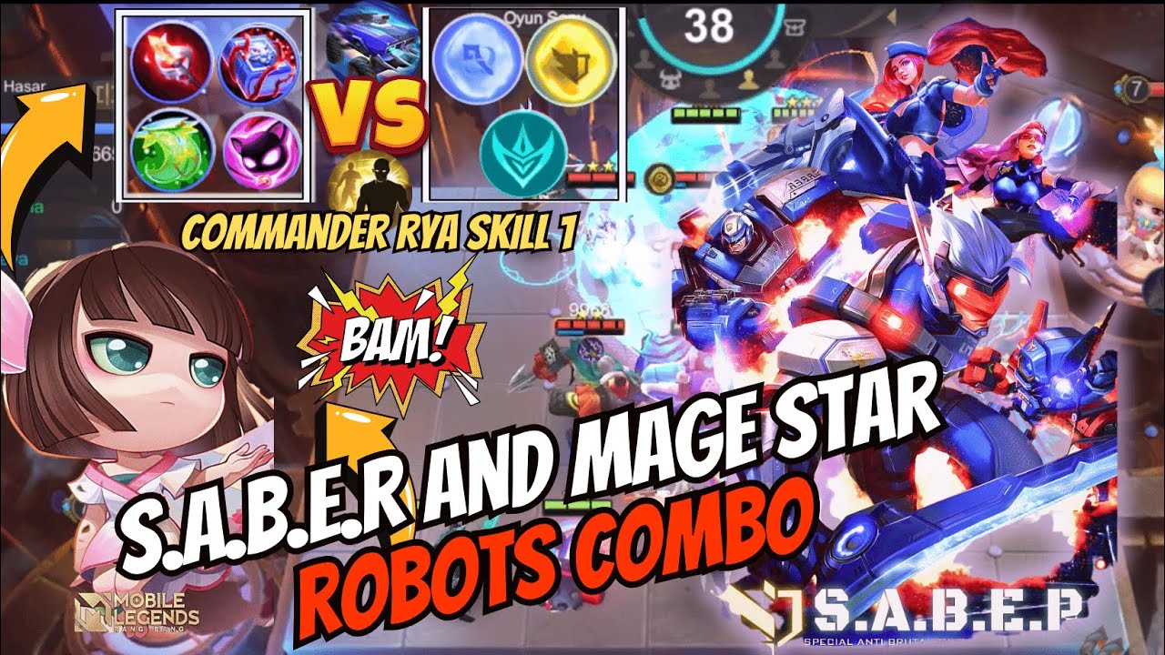 S.A.B.E.R AND MAGE STAR ROBOTS COMBO BURN STAR SYNGERY MAGICHESS 2023 ...