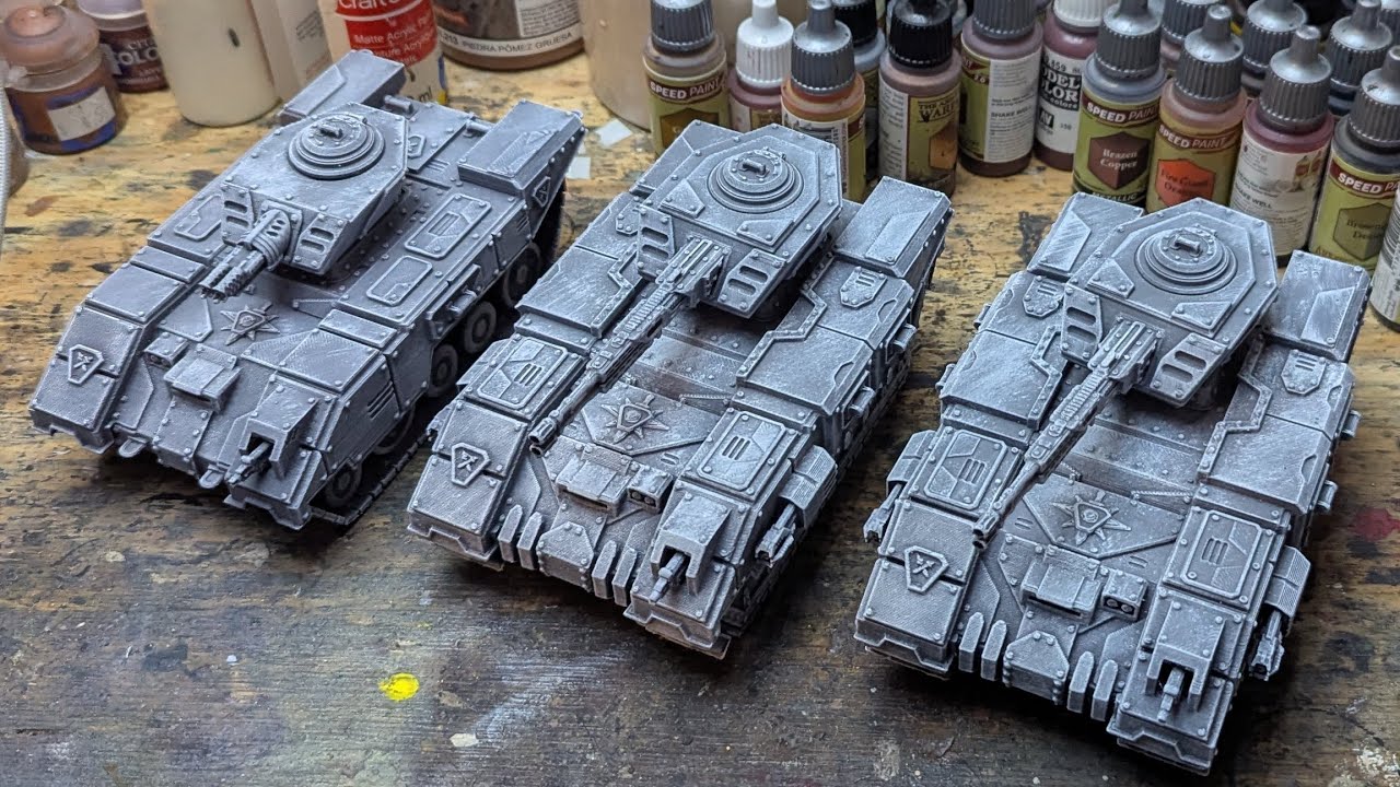 Warboss Fitz is painting hdf tanks - YouTube