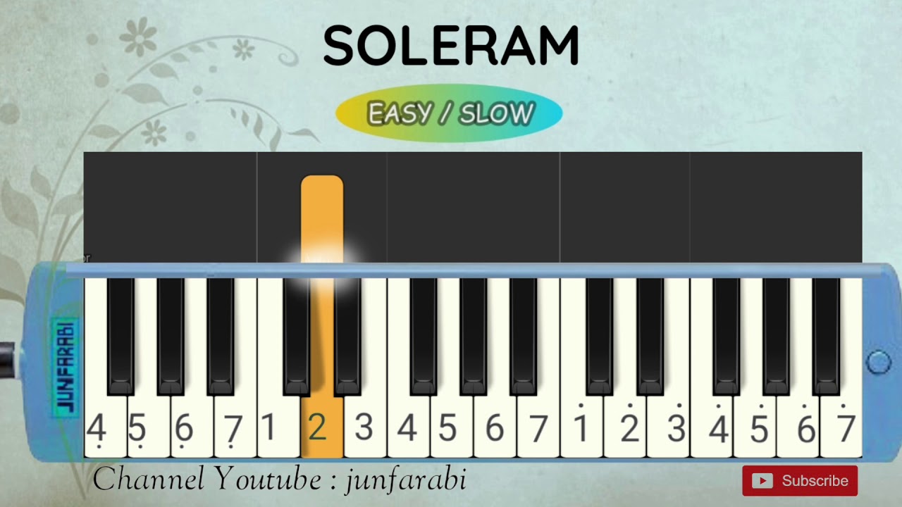 soleram pianika tempo slow - YouTube