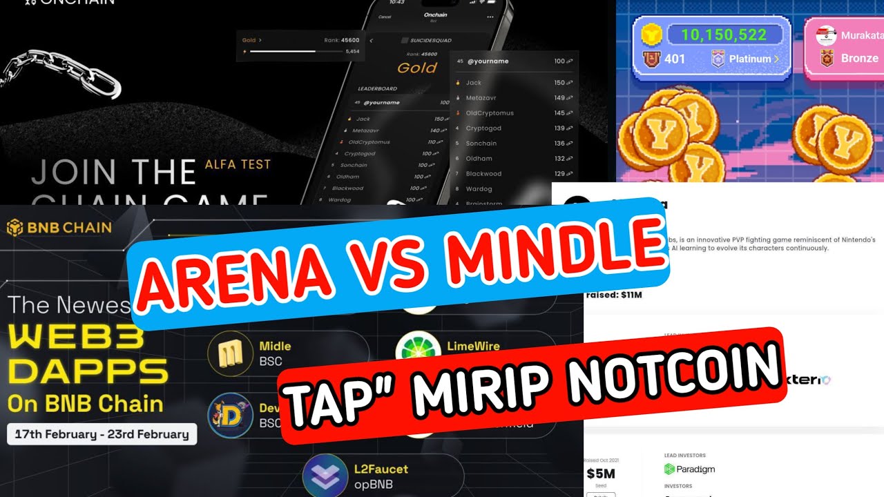 MASA SKIP ONCHAIN Tap" & ARENA + MINDLE AIRDROP UPDATE 2024 - YouTube