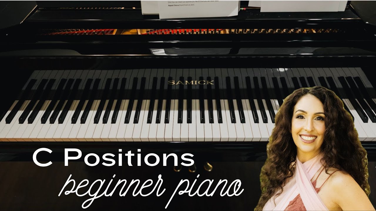 C Positions Beginner Piano, Basic Piano Lesson, Learn To Play Piano ...