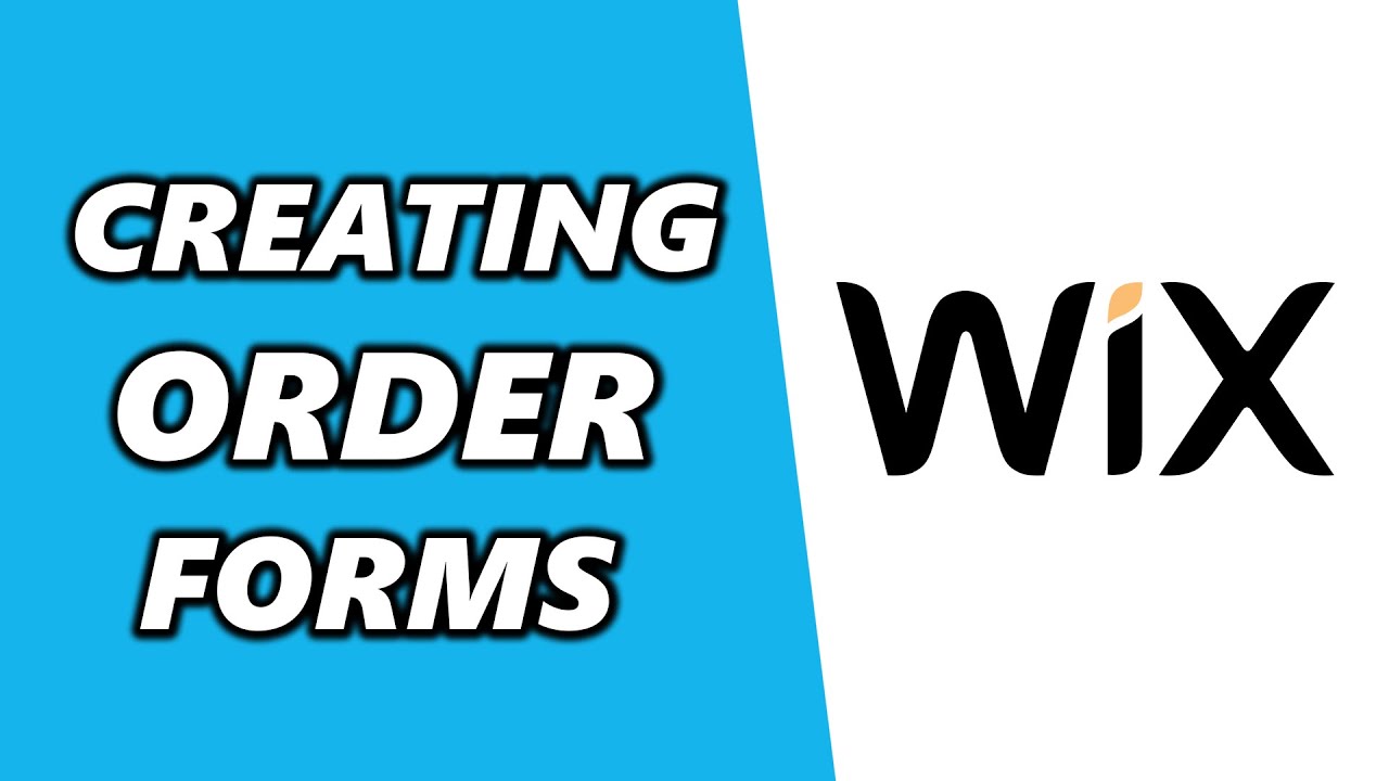 How To Create Order Form In Wix YouTube How To Create Order Form In Wix YouTube