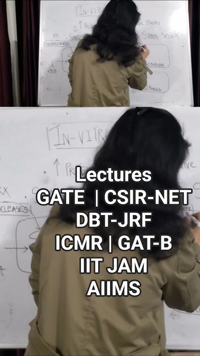 Lectures for GATE | CSIR-NET | DBT-JRF | ICMR-JRF | AIIMS | IIT JAM | GAT-B | Other Ph.D. exams ...