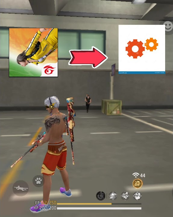 free fire awm no scope setting - YouTube