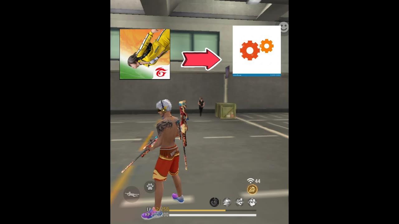 free fire awm no scope setting - YouTube