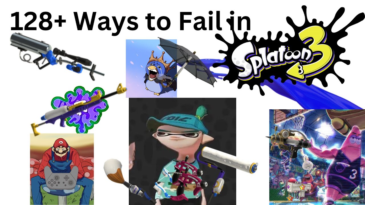128+ ways to fail in Splatoon 3 Online - YouTube