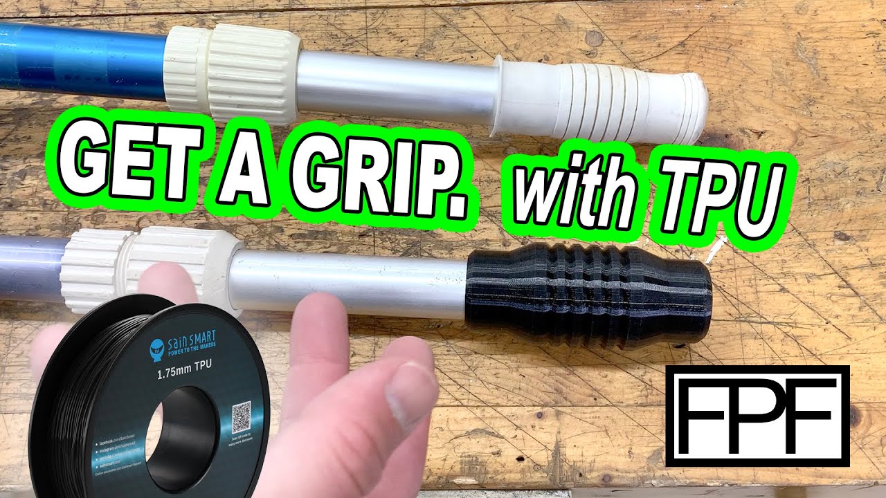 3D Printed TPU Pool Pole Handle - YouTube