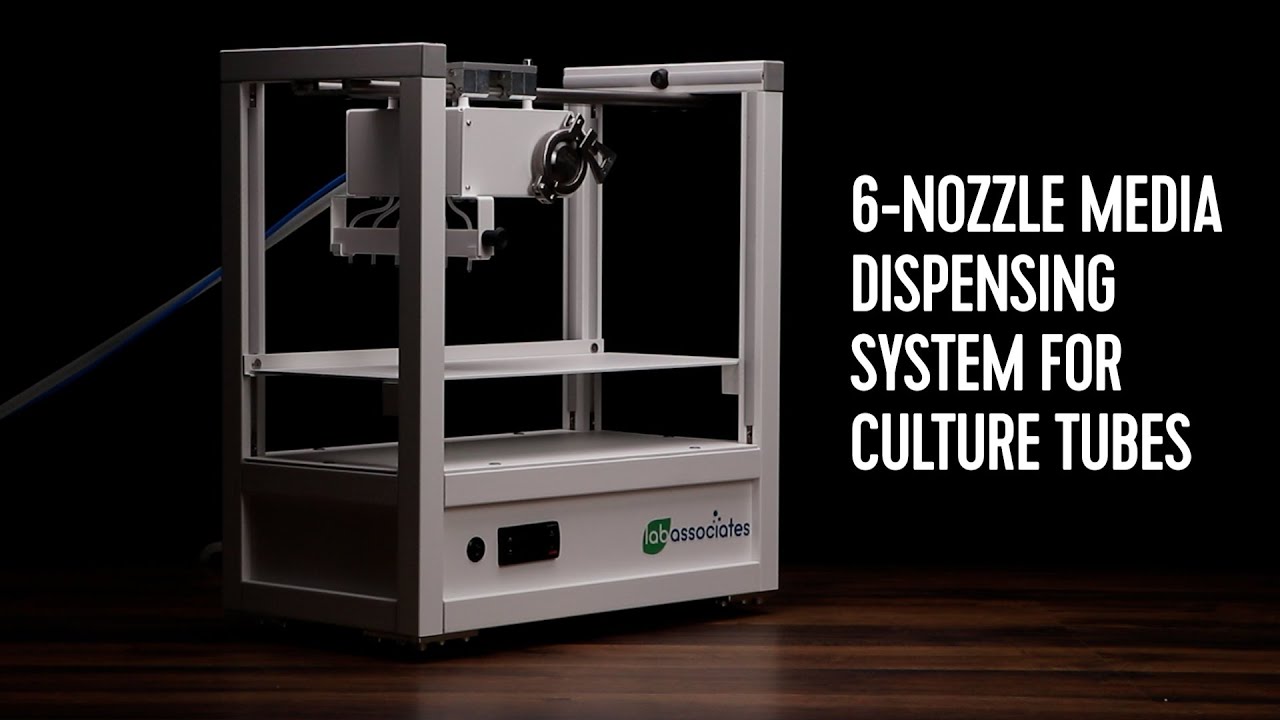 6-nozzle dispensing system for tubes - YouTube