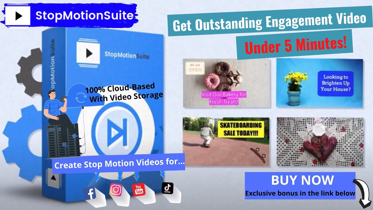 How to CREATE Stop Motion Video under 5 minutes. AWESOME Video Creator ...