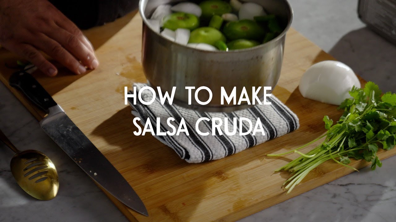 How To Make Salsa Cruda - YouTube