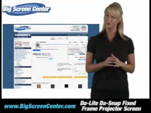 Da-Lite Da-Snap Fixed Frame Projector Screen