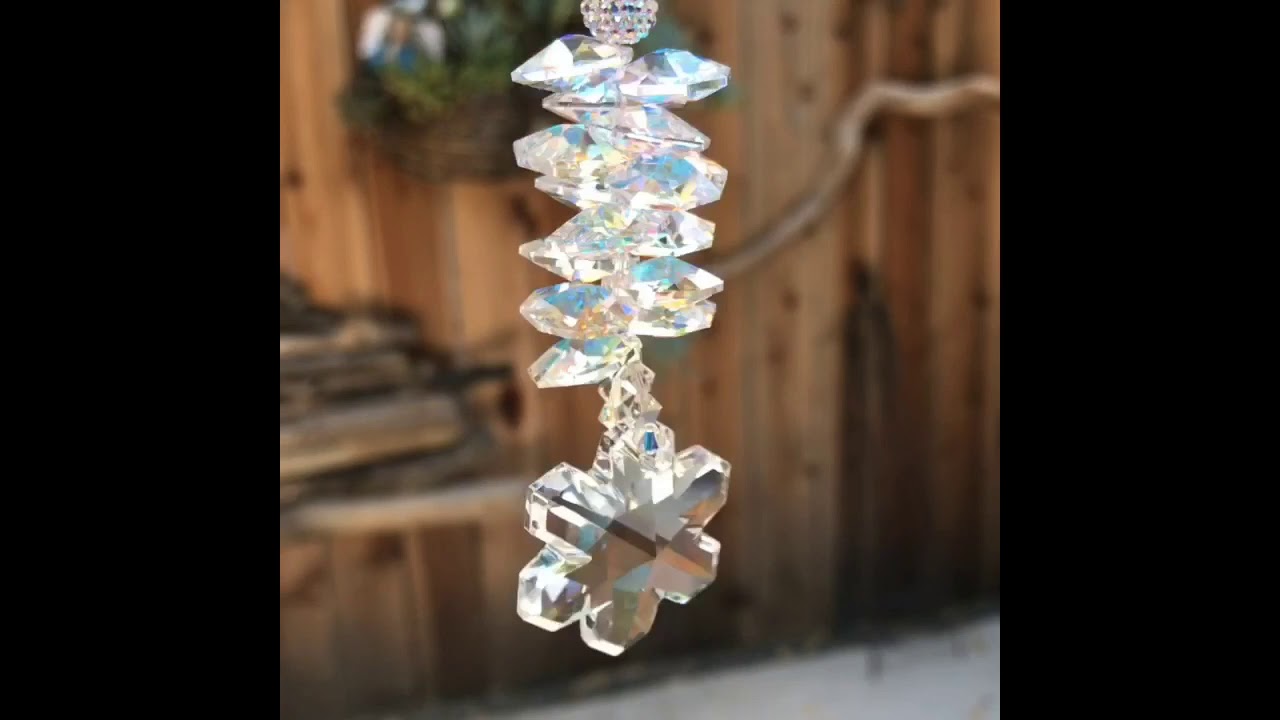 Snowflake Crystal Suncatcher - YouTube