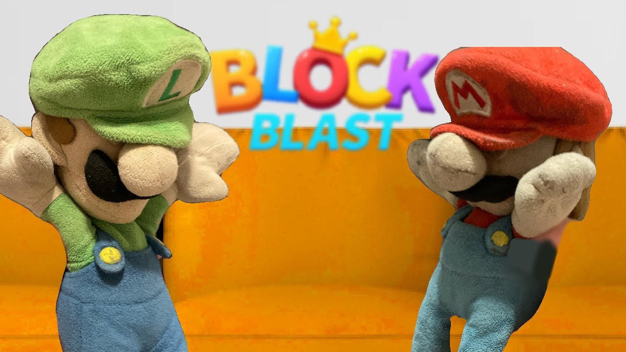 Mario and Luigi play block blast! - YouTube