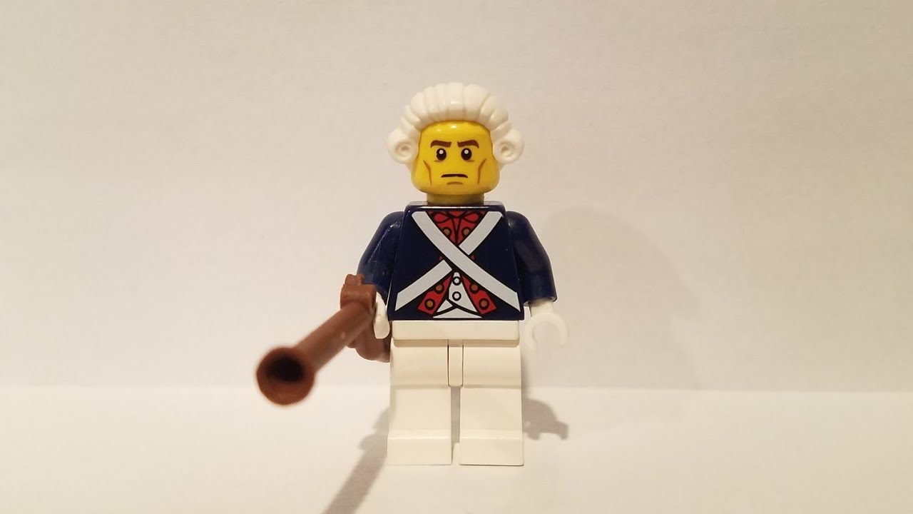 Lego Revolutionary Soldier minifigure review. - YouTube
