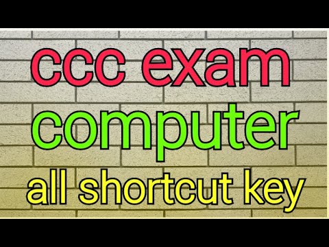 ccc exam/ ccc all shortcut key / shortcut key....../ computer questions ...