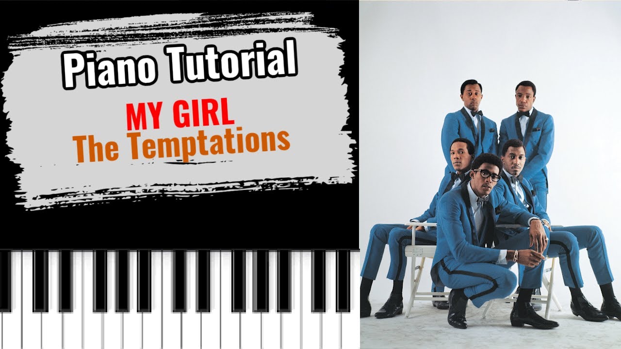 🎹 How to play "MY GIRL" by The Temptations (easy piano tutorial lesson ...