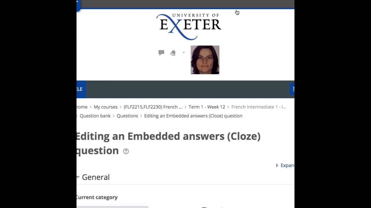 SHORTANSWER Cloze Quiz Moodle - YouTube
