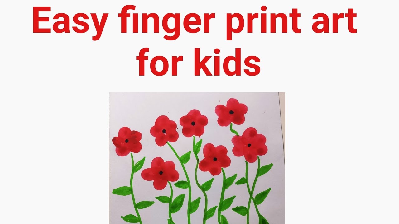 Easy finger print art for kids - YouTube
