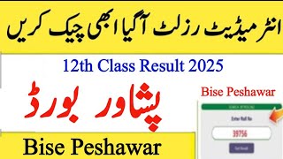 How To Check Peshawar Board Result 2025 Bise Peshwar 12th Class ...